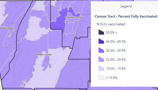 Vaccination-Rate-August-2021 - Walker County, GA - Official Government Site